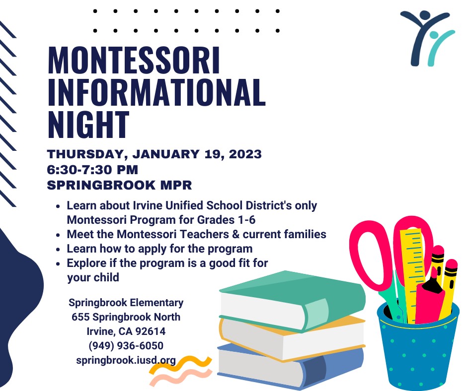Montessori Informational Night | Springbrook Elementary